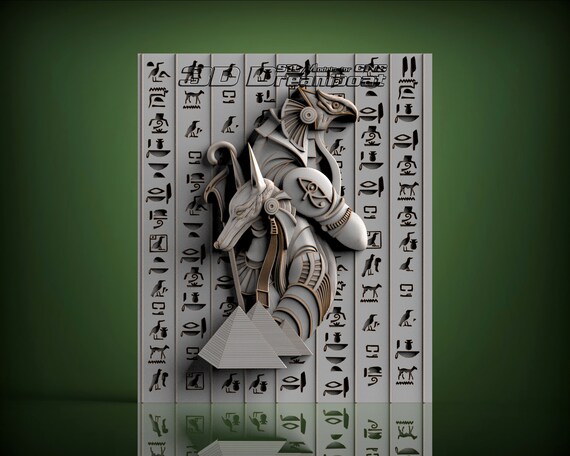 Egypt Gods 3d STL Model for CNC Router Artcam Vetric - Etsy