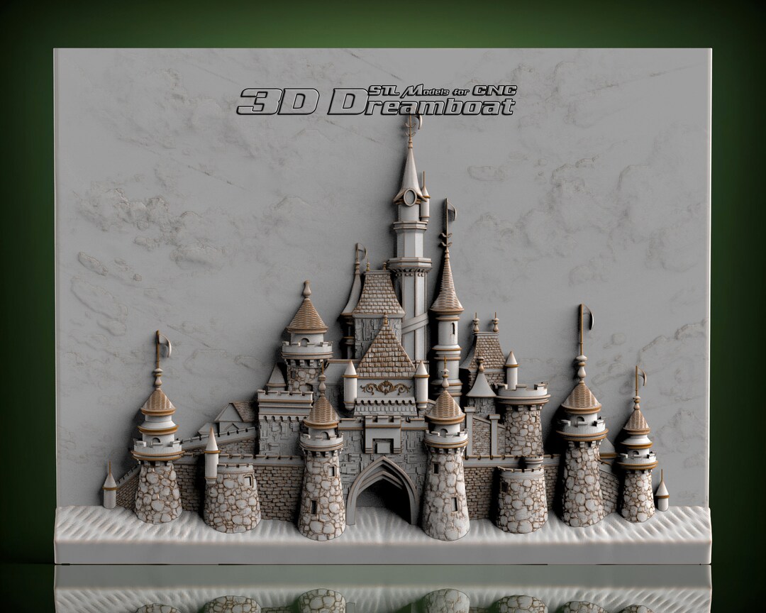 Castelo Mágico, Modelo 3D STL para Roteador CNC, Artcam, Vetric ...