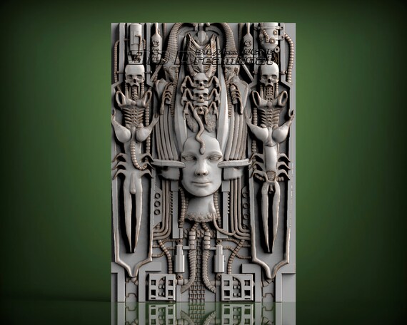 HR Giger 3d STL Model for CNC Router Artcam Vetric - Etsy Hong Kong