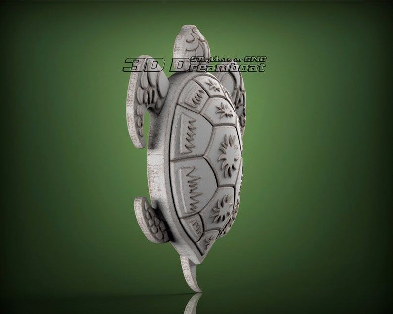 Turtle 3d STL Model for CNC Router Artcam Vetric Engraver - Etsy