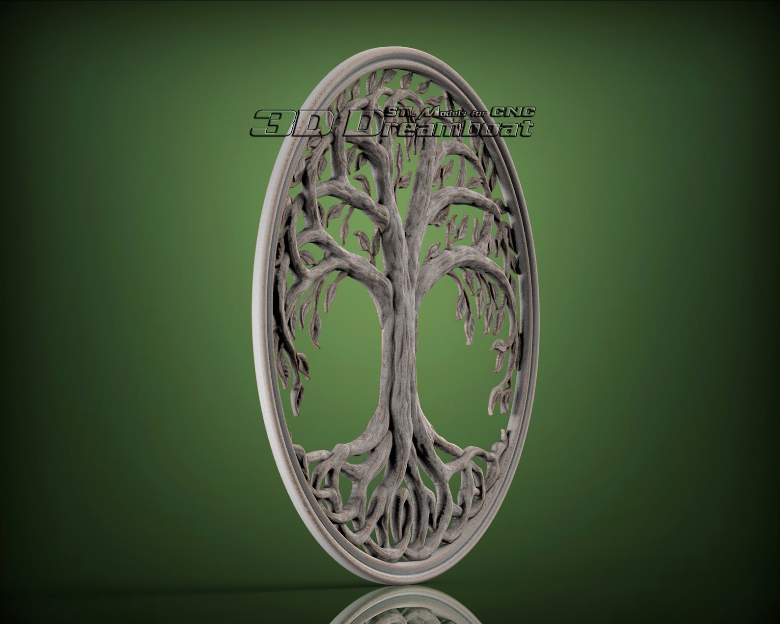 Tree of Life 3d STL Model for CNC Router Artcam Vetric - Etsy
