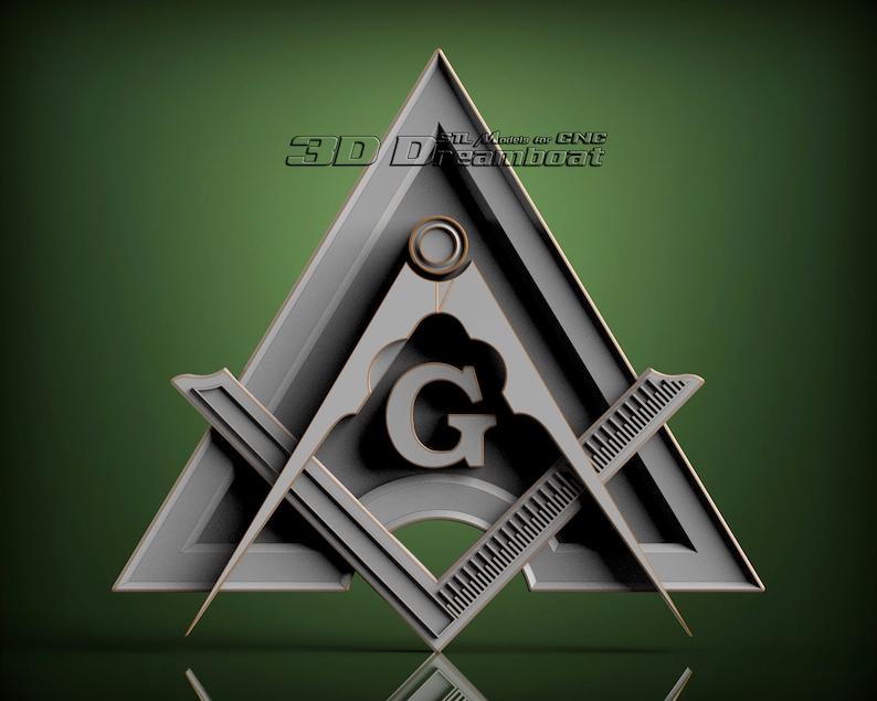 Masonic Hall Symbol 3d STL Model for CNC Router Artcam - Etsy New Zealand