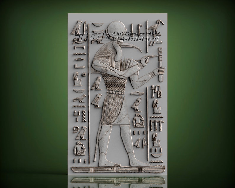 Egyptian Symbols 3d STL Model for CNC Router Artcam Vetric - Etsy Canada