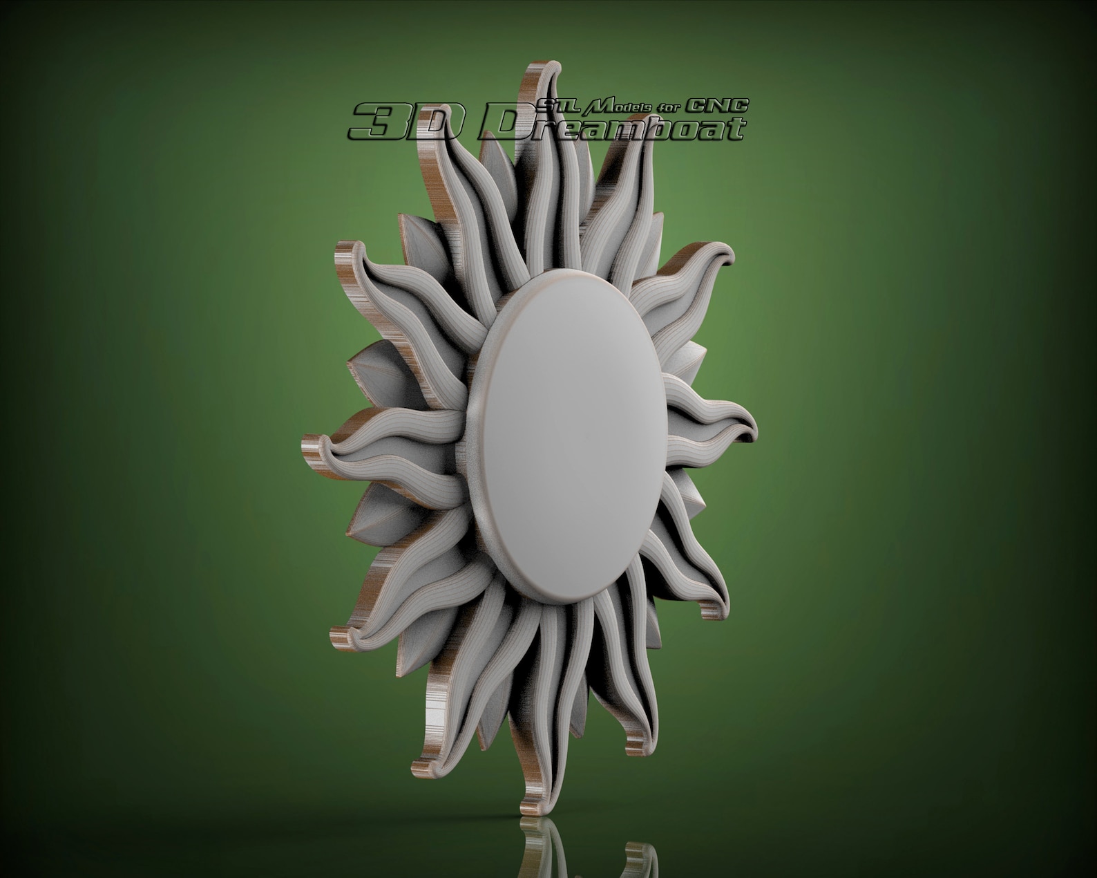 Sun 3d STL Model for CNC Router Artcam Vetric Engraver - Etsy Canada