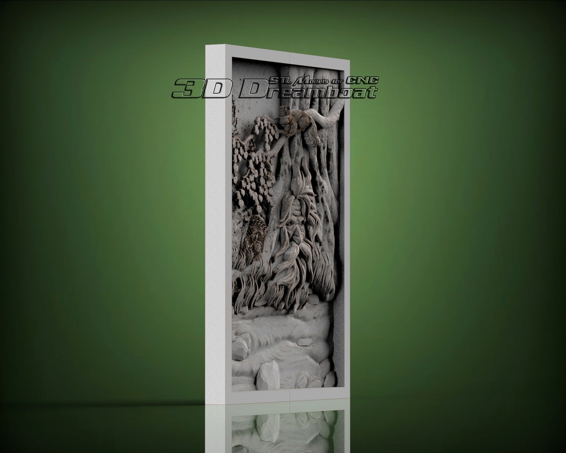 Spirit of the Tree 3d STL Model for CNC Router Artcam - Etsy