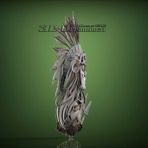 Indian Girl, 3d STL Model for CNC Router, Artcam, Vetric, Engraver ...