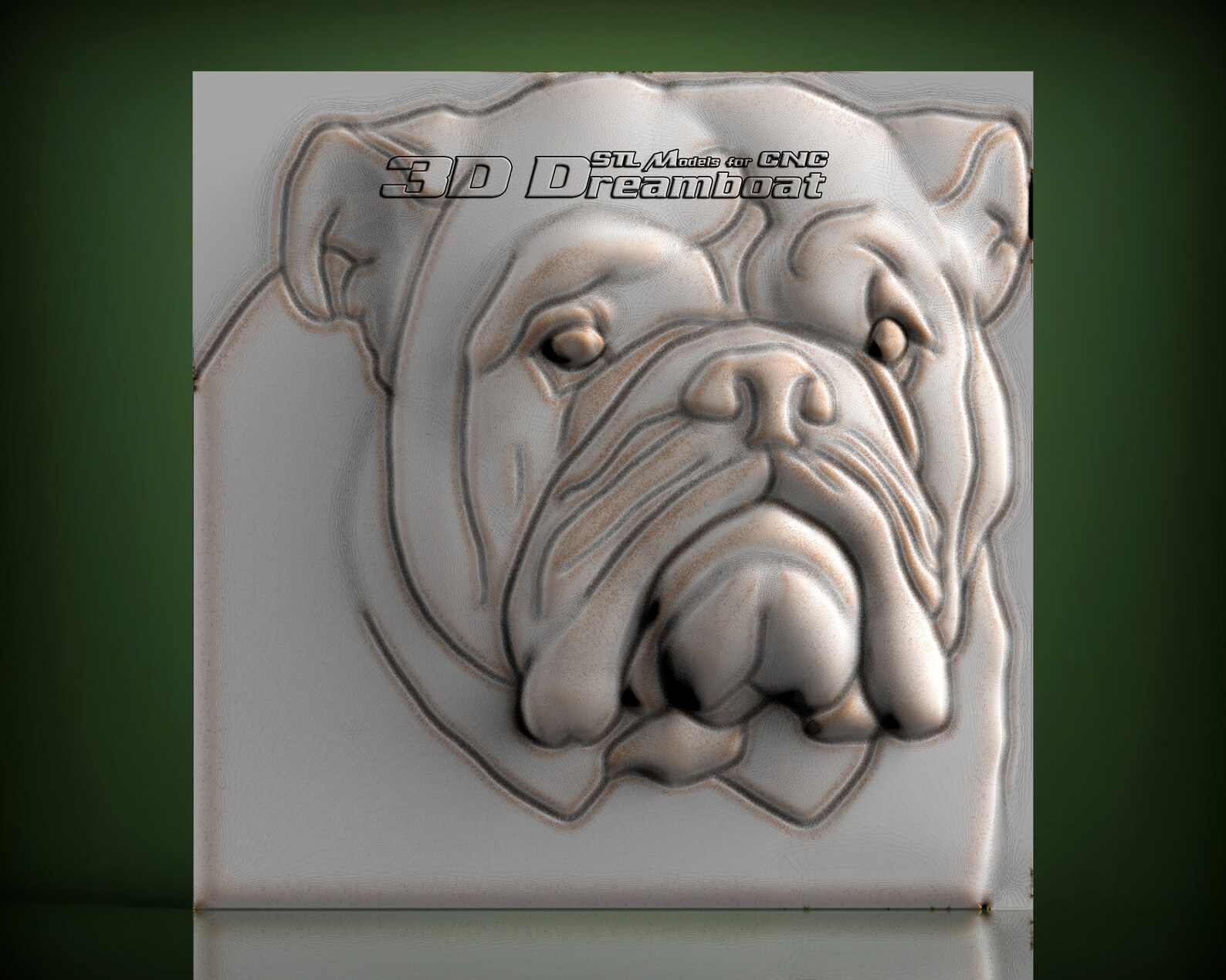Bulldog 3d STL Model for CNC Router Artcam Vetric - Etsy Canada