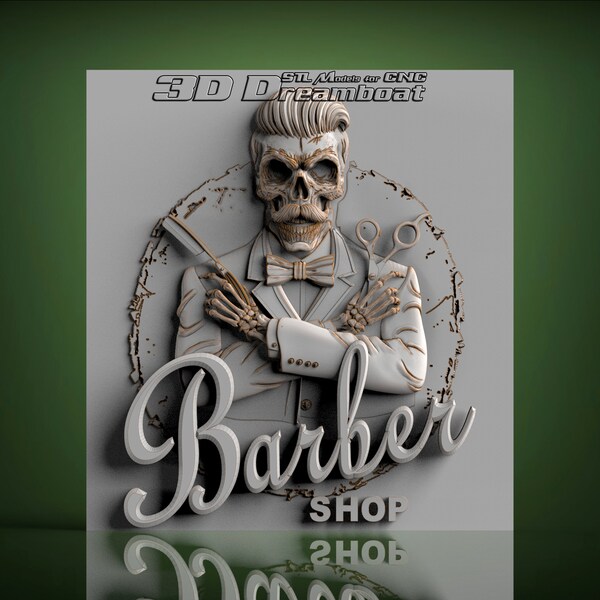 Barber 3d Svg - Etsy