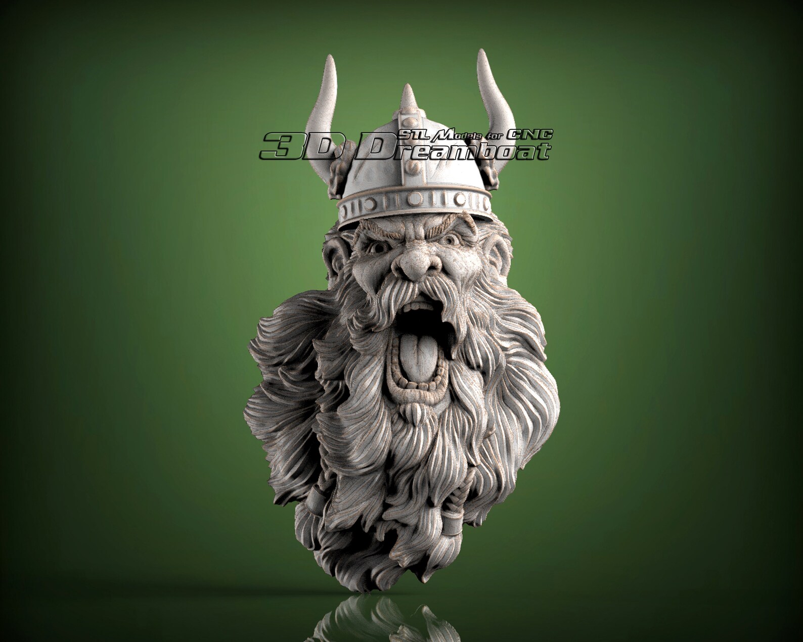 Viking 3d STL Model for CNC Router Artcam Vetric Engraver | Etsy