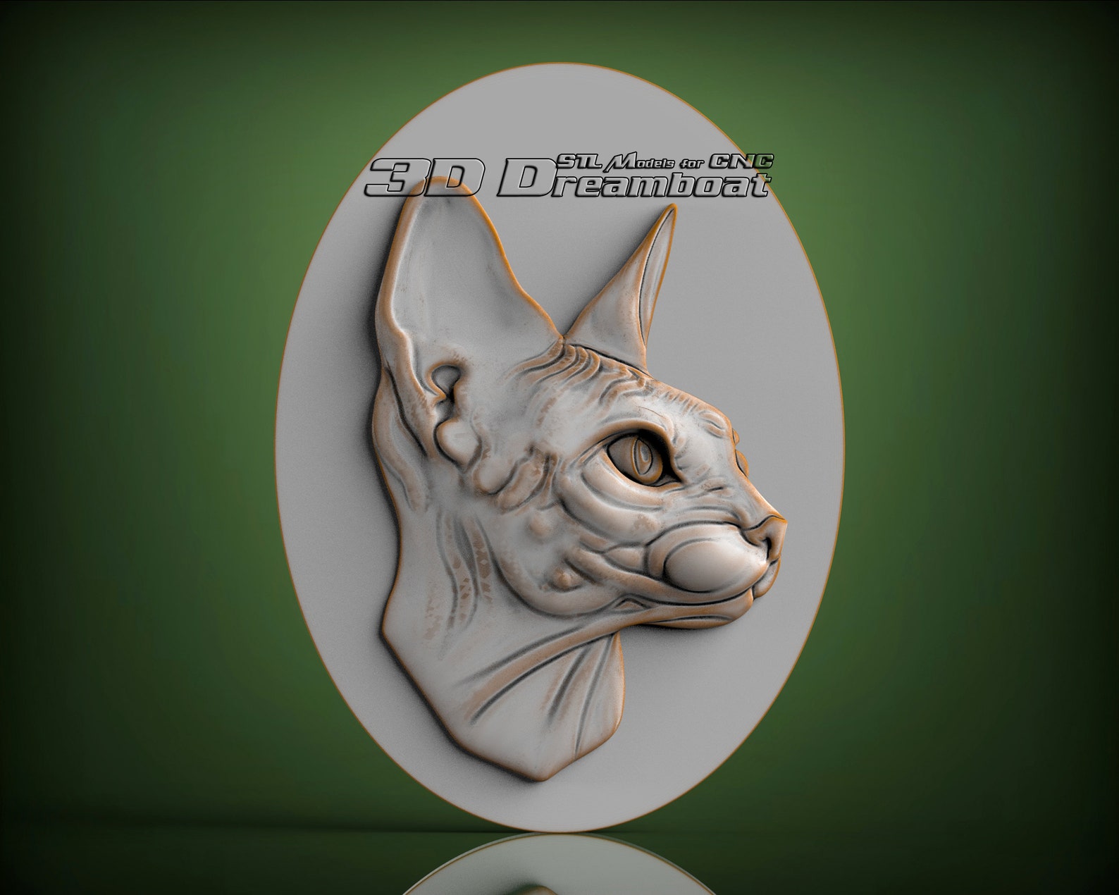 Egyptian Cat 3d STL Model for CNC Router Artcam Vetric - Etsy Australia