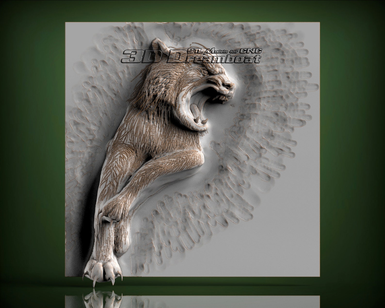 Tiger 3d STL Model for CNC Router Artcam Vetric Engraver | Etsy