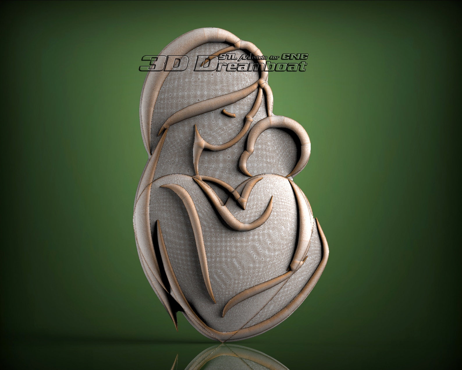 Mothers Day 3d Stl Model For Cnc Router Artcam Vetric Etsy