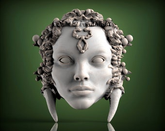 Woman Face 3d Stl Model - Etsy