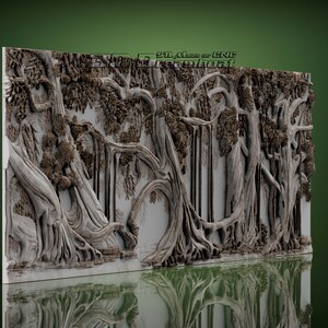 Tree Branches, 3d STL Model for CNC Router, Artcam, Vetric, Engraver ...