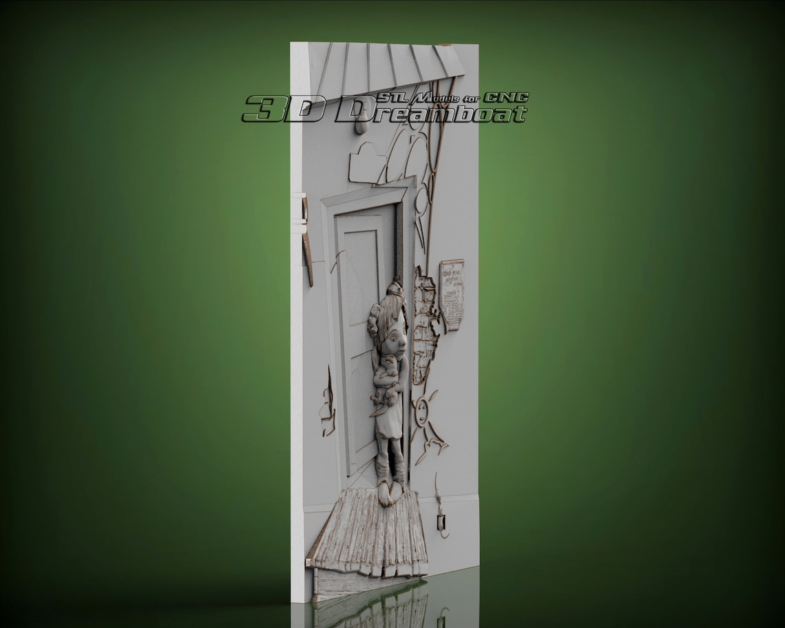 Little Girl 3d STL Model for CNC Router Artcam Vetric | Etsy