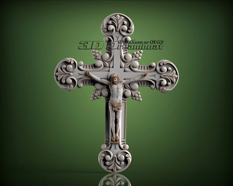 Cross 3d STL Model for CNC Router Artcam Vetric Engraver - Etsy