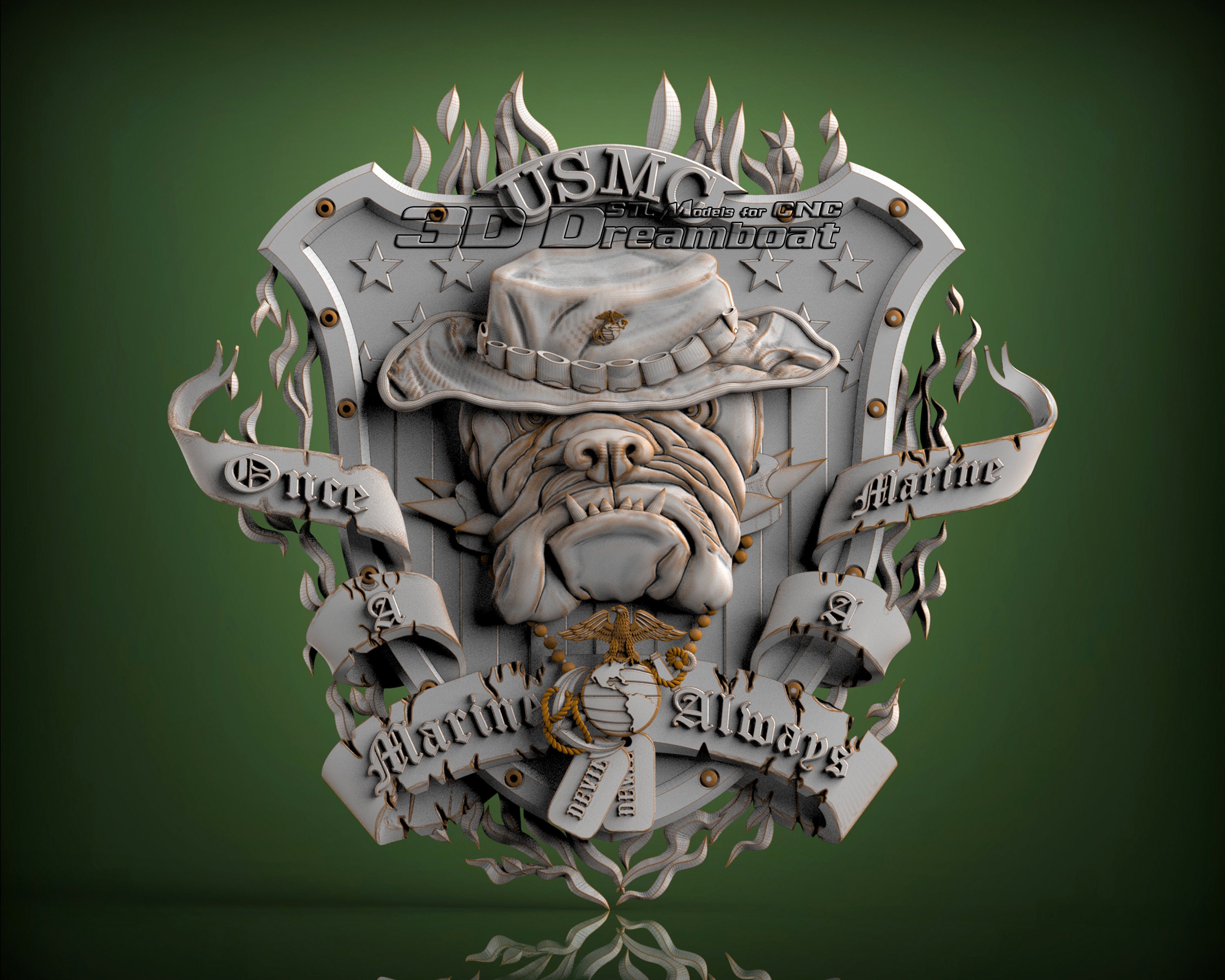 Marine Corps 3d Logo