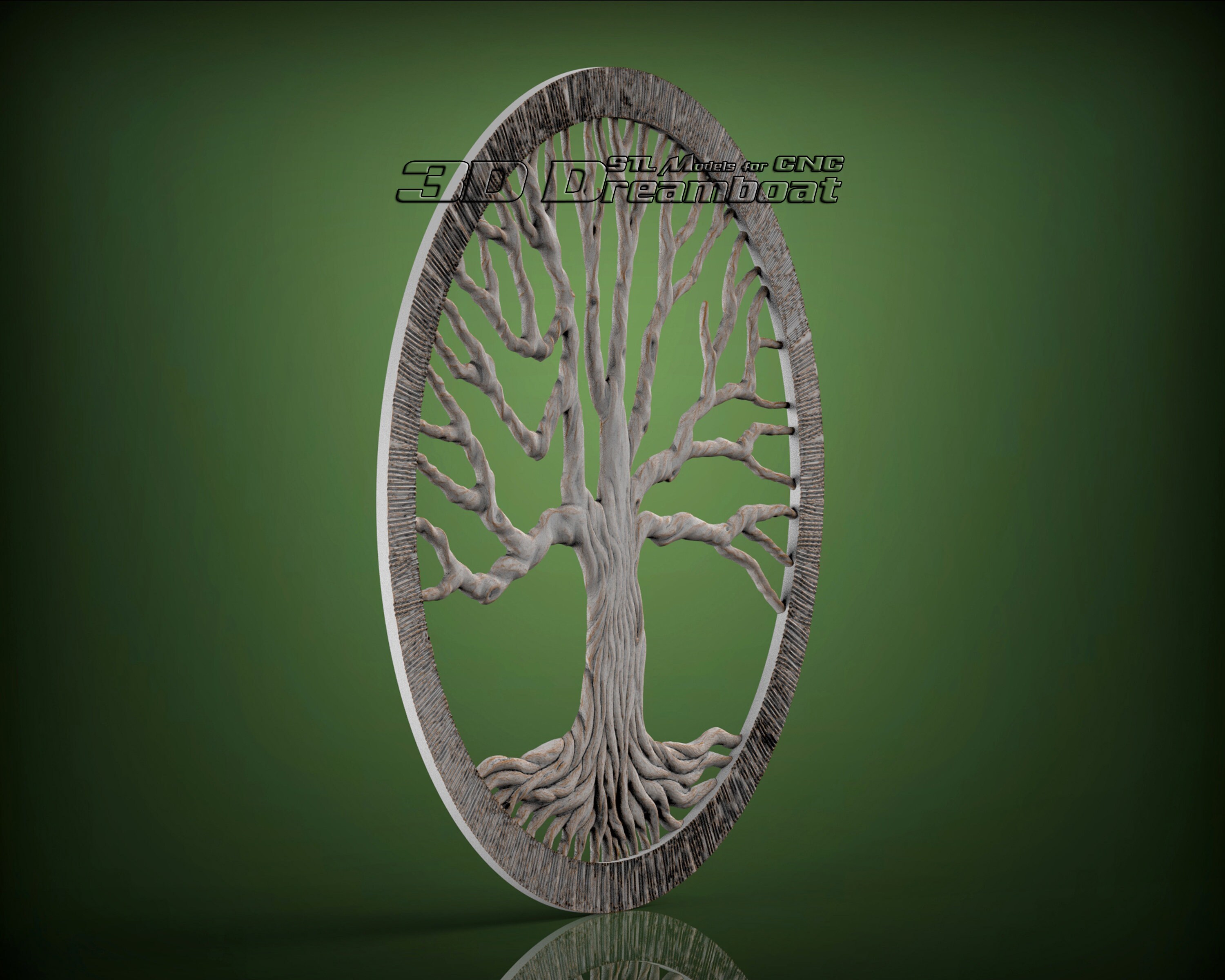 Tree of Life 3d STL Model for CNC Router Artcam Vetric | Etsy