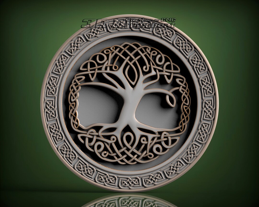 Tree of Life Celtic, 3d STL Model for CNC Router, Artcam, Vetric ...