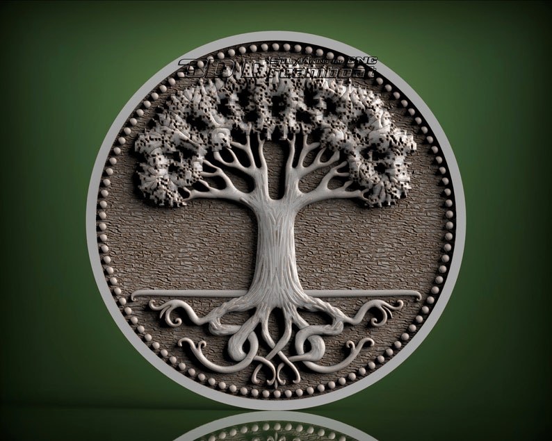 Tree of Life 3d STL Model for CNC Router Artcam Vetric - Etsy