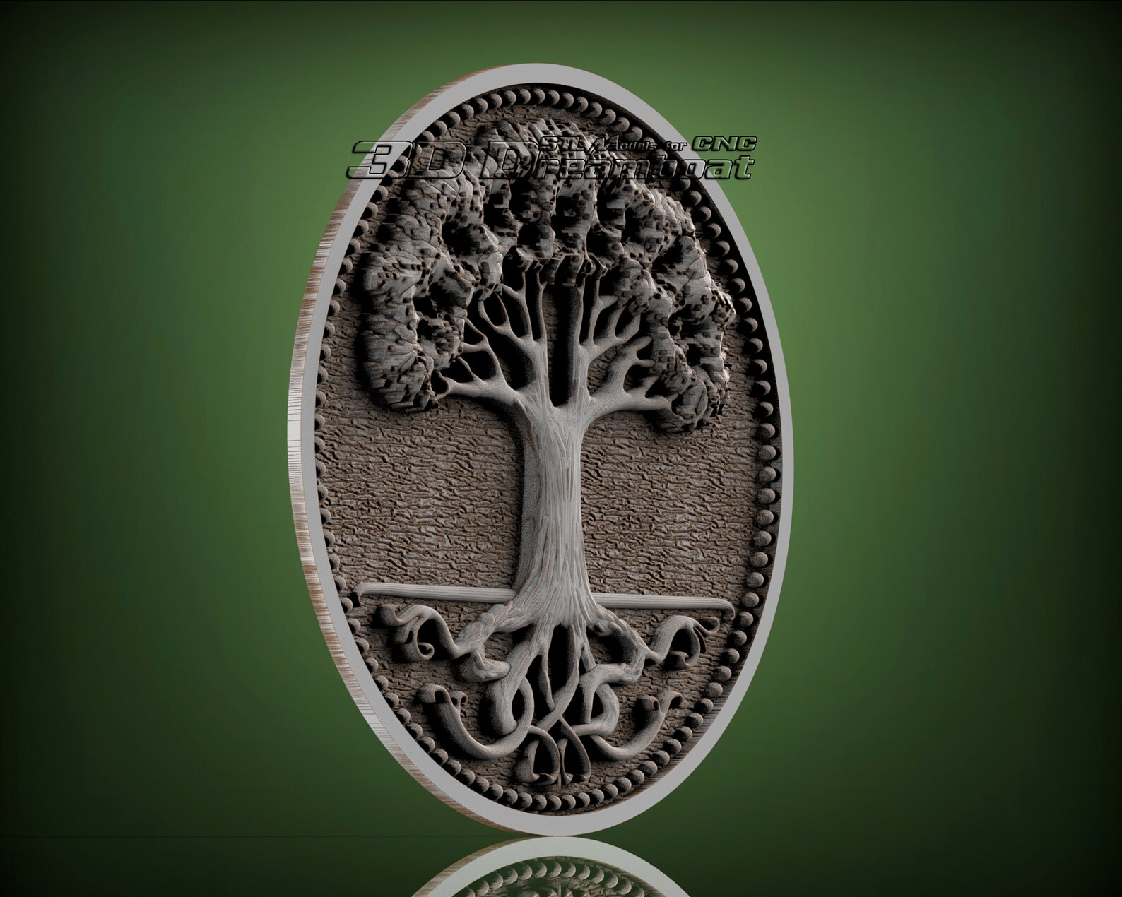 Tree of Life 3d STL Model for CNC Router Artcam Vetric - Etsy