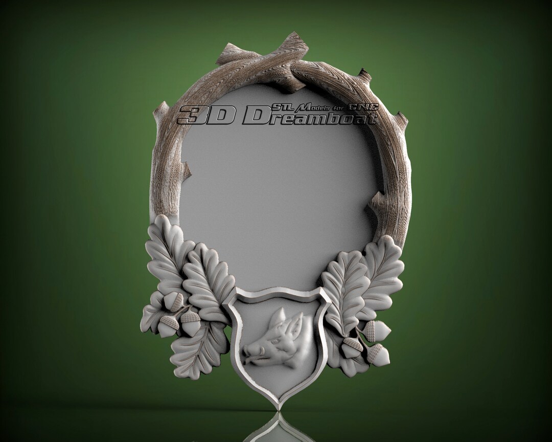 Pod Trofe, 3d STL Model for CNC Router, Artcam, Vetric, Engraver ...