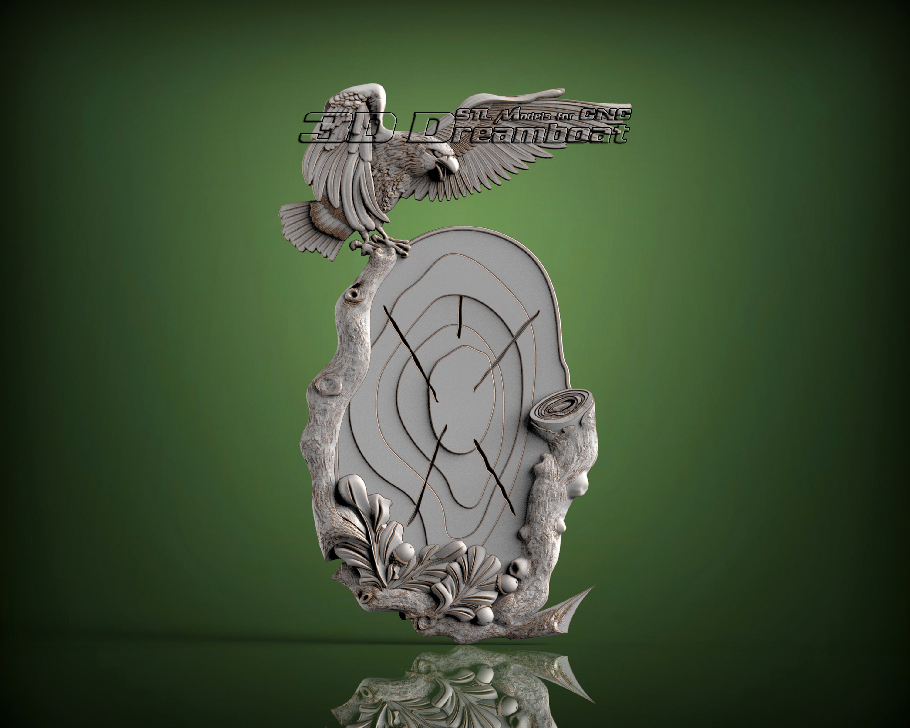 Pod Trofe 3d STL Model for CNC Router Artcam Vetric | Etsy