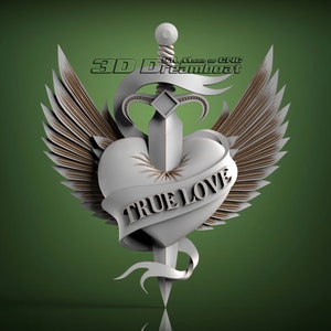 True Love, 3d STL Model for CNC Router, Artcam, Vetric, Engraver ...