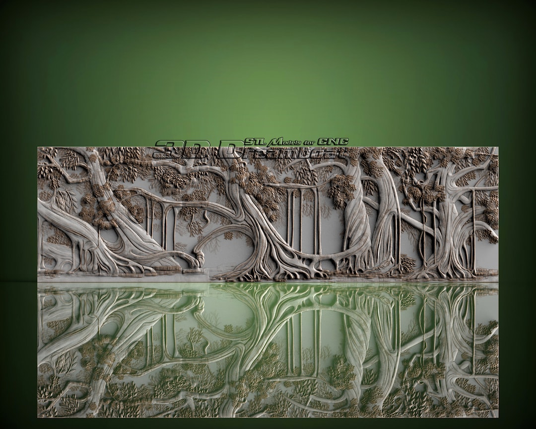 Tree Branches, 3d STL Model for CNC Router, Artcam, Vetric, Engraver ...