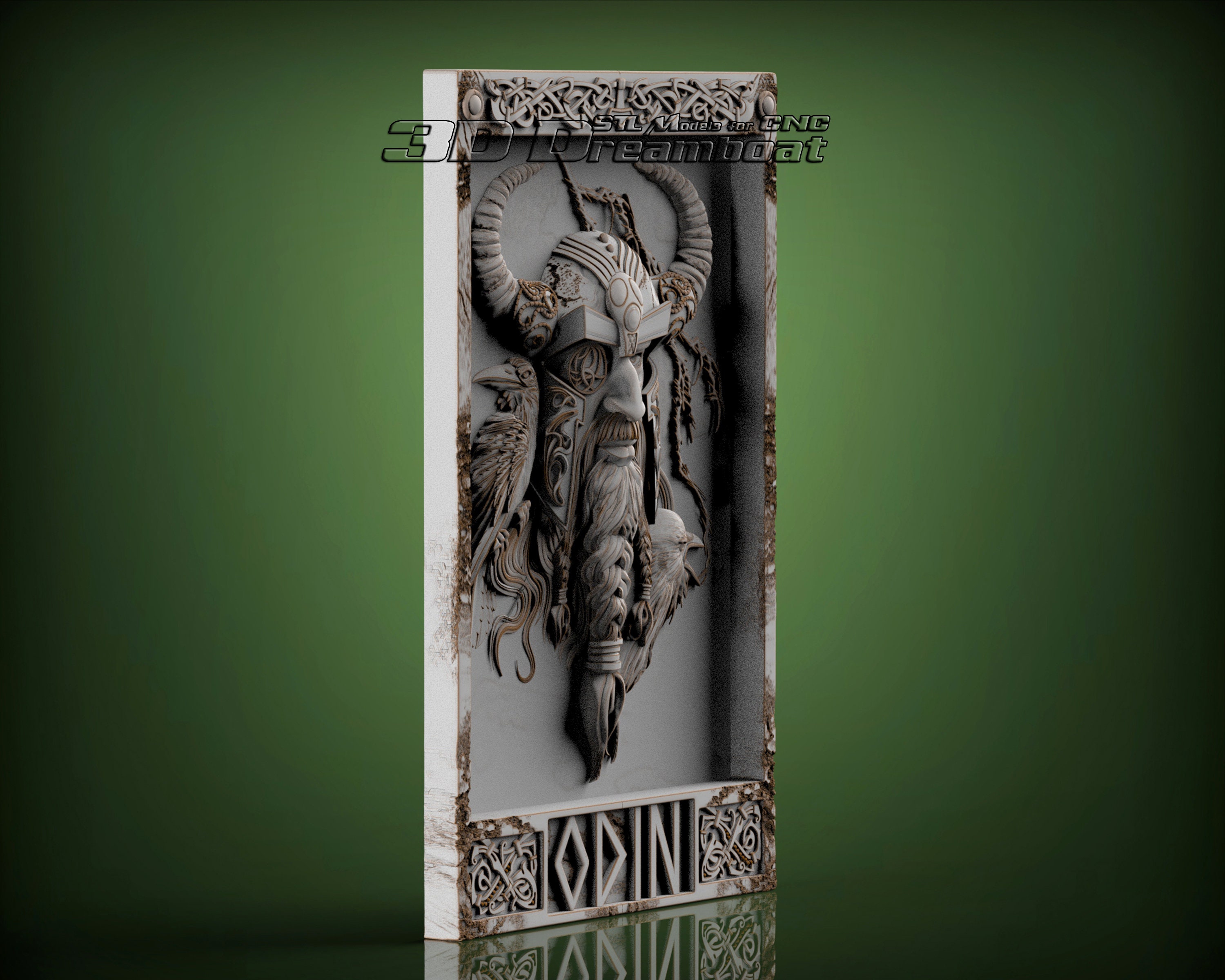 Odin 3d STL Model for CNC Router Artcam Vetric Engraver - Etsy