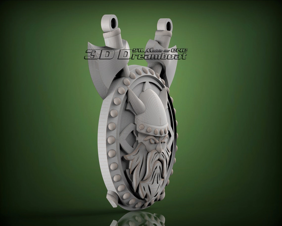 Viking 3d STL Model for CNC Router Artcam Vetric Engraver | Etsy
