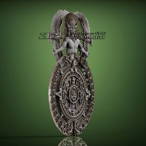 Maya Aztec Calendar, 3d STL Model for CNC Router, Artcam, Vetric ...
