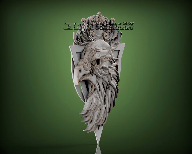 Eagle 3d STL Model for CNC Router Artcam Vetric Engraver - Etsy