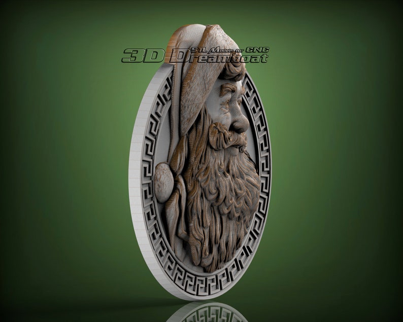 Santa Head 3d STL Model for CNC Router Artcam Vetric - Etsy