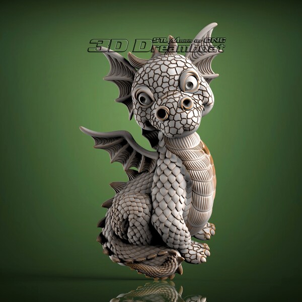 Crystal Dragon Stl - Etsy