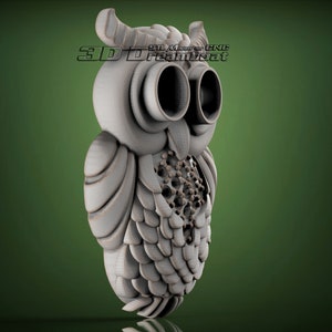 Owl, 3d STL Model for CNC Router, Artcam, Vetric, Engraver, Relief, Carving, Cut 3D, 0408 - Etsy