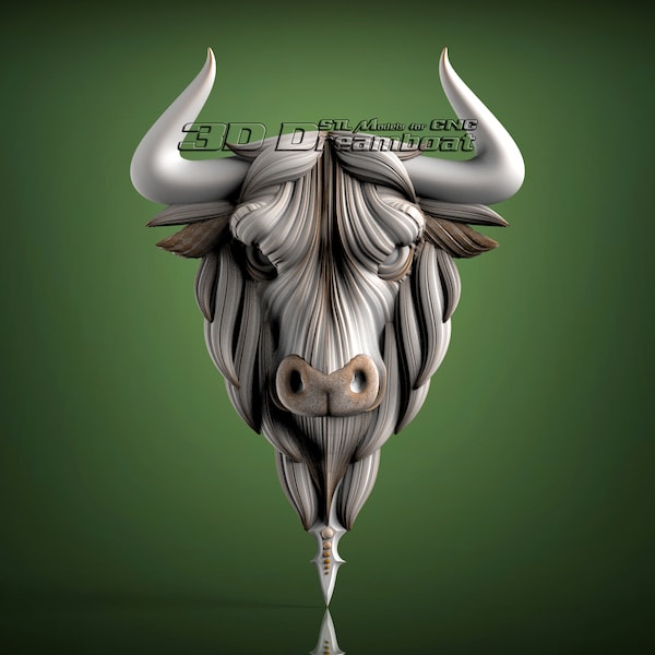 3d Bull Model - Etsy