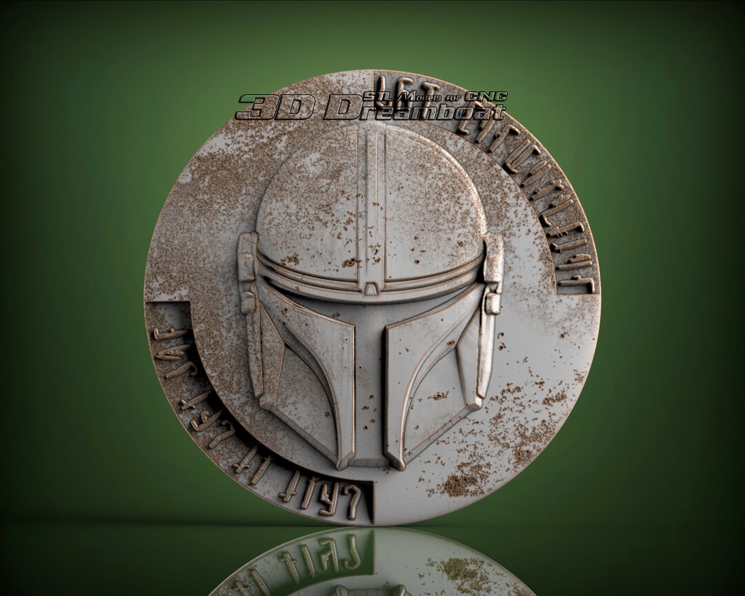 Coin, 3d STL Model for CNC Router, Artcam, Vetric, Engraver, Relief ...