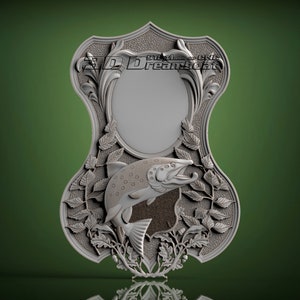 Fishing Pod Trofe, 3d STL Model for CNC Router, Artcam, Vetric ...