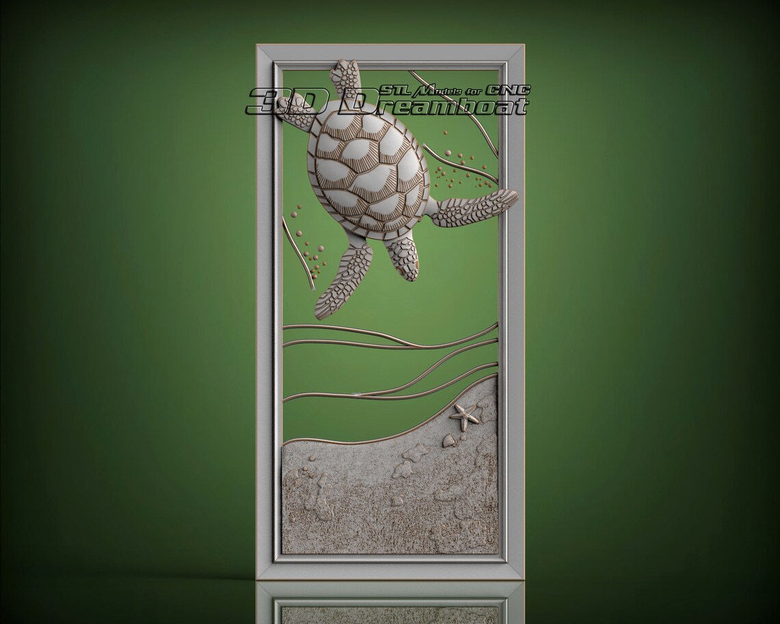 Turtle 3d STL Model for CNC Router Artcam Vetric Engraver | Etsy