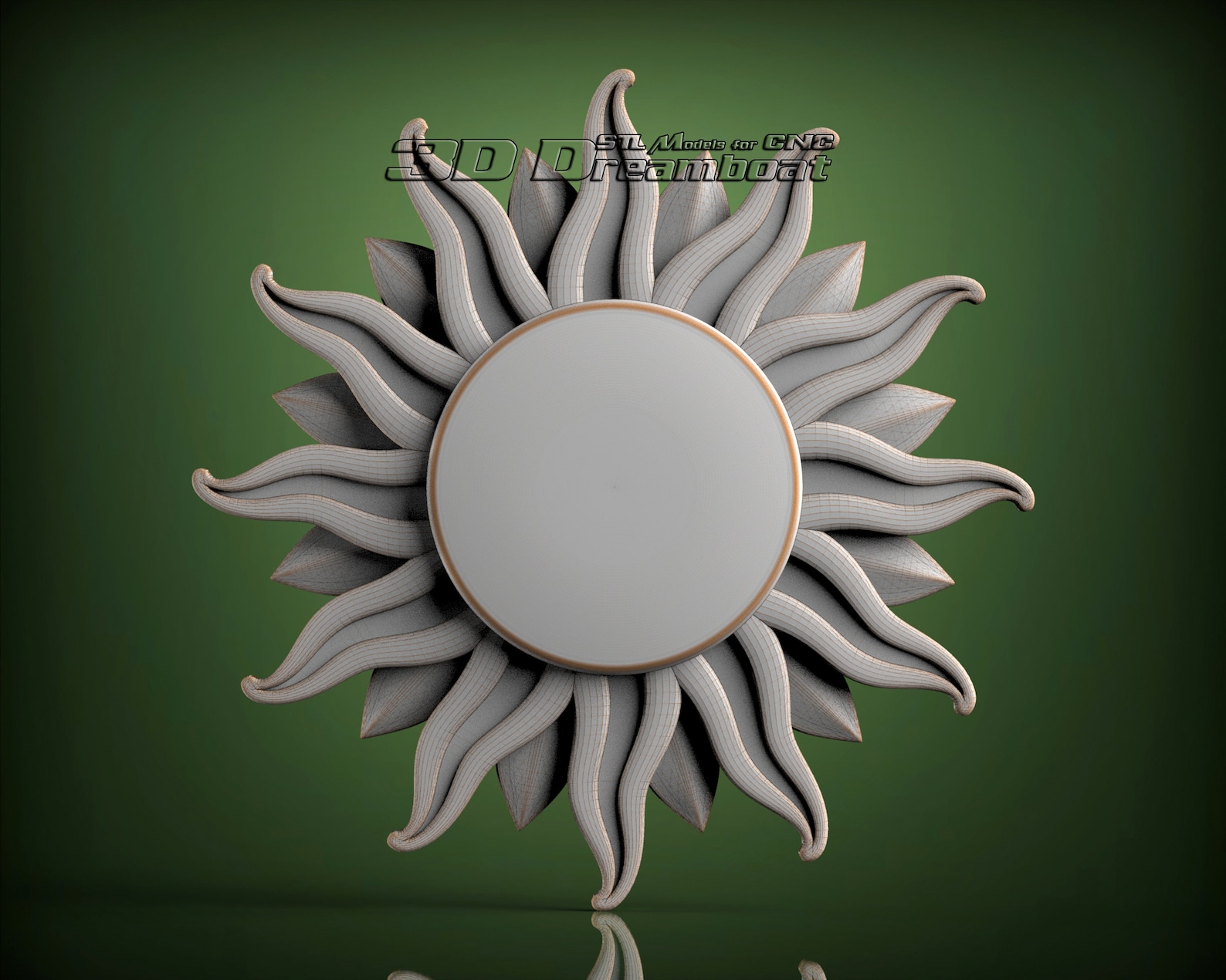 Sun 3d STL Model for CNC Router Artcam Vetric Engraver - Etsy