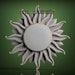 Sun, 3d STL Model for CNC Router, Artcam, Vetric, Engraver, Relief ...