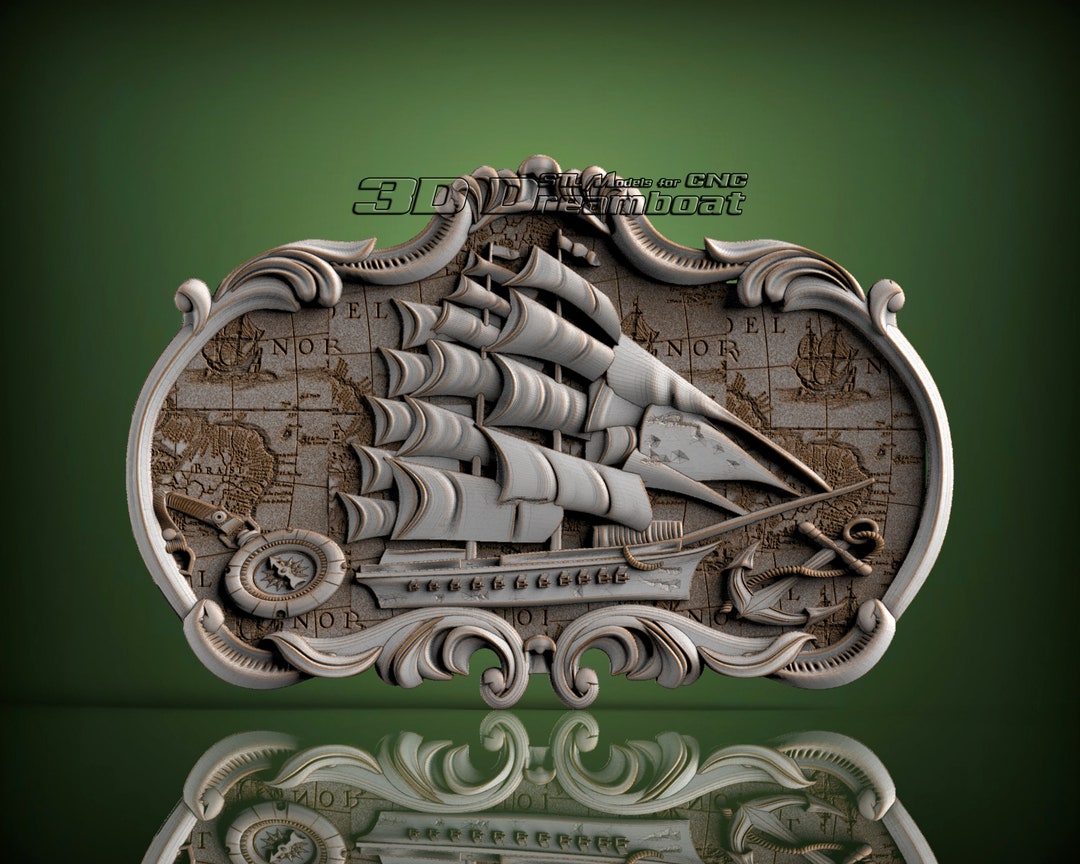 The World Map, 3d STL Model for CNC Router, Artcam, Vetric, Engraver ...