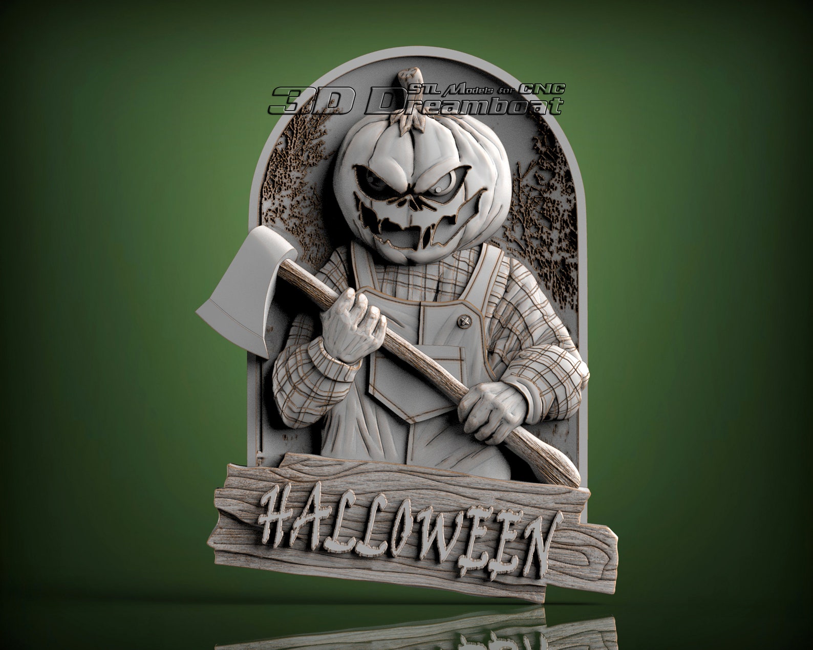 Halloween 3d STL Model for CNC Router Artcam Vetric - Etsy