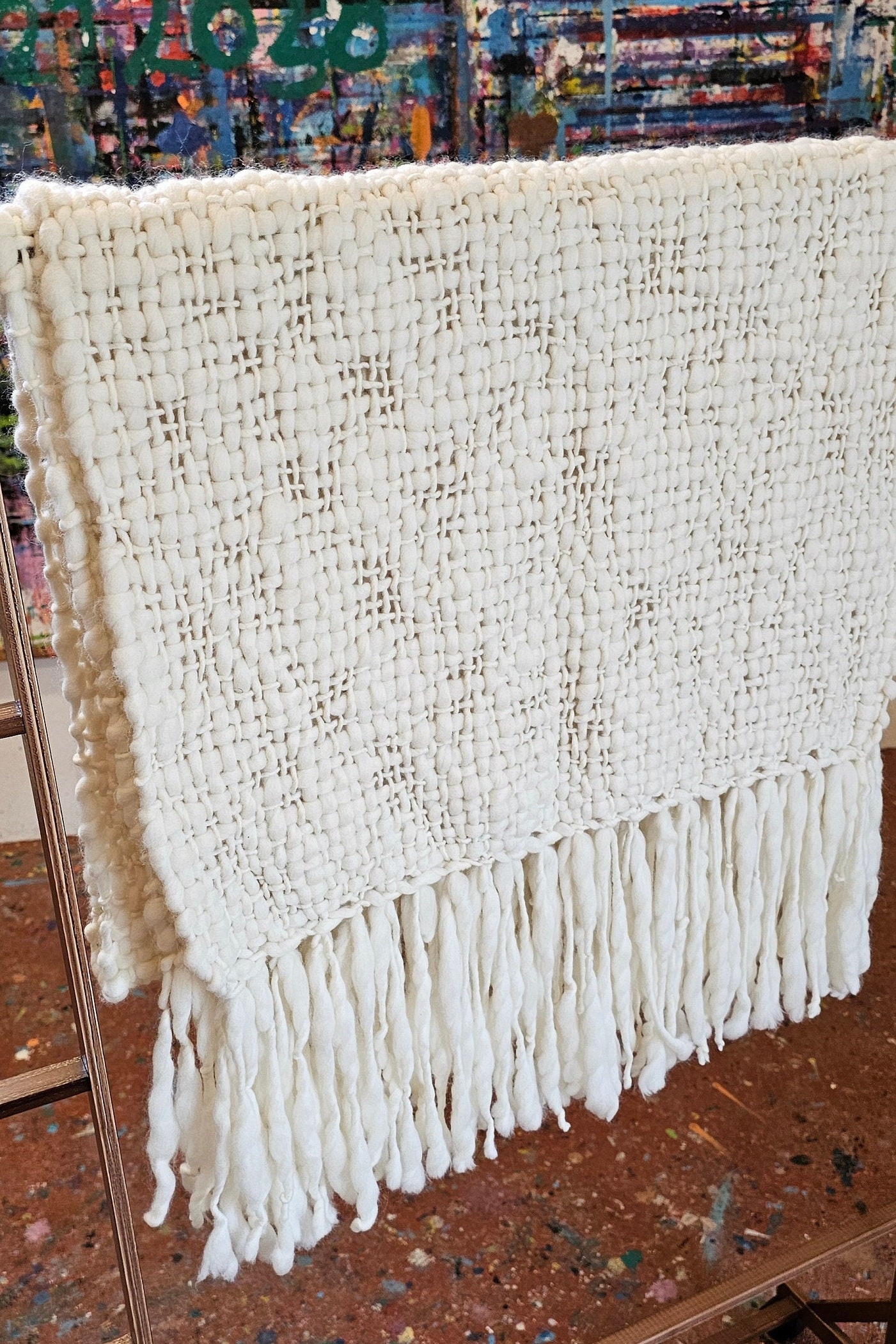 Chalina De Lana Merino XXL. Chal De Color Crudo Natural Súper - Etsy