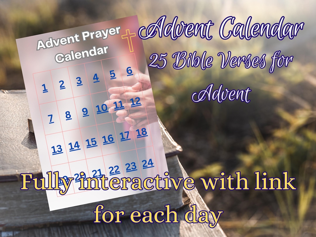 Advent Calendar Bible Verses - Etsy