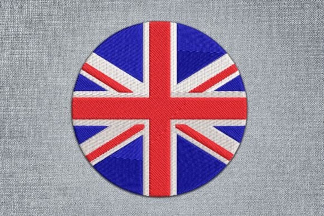 Round Union Flag Embroidery Pattern - Etsy