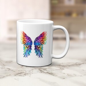 Rainbow Wings Digital Design - Etsy