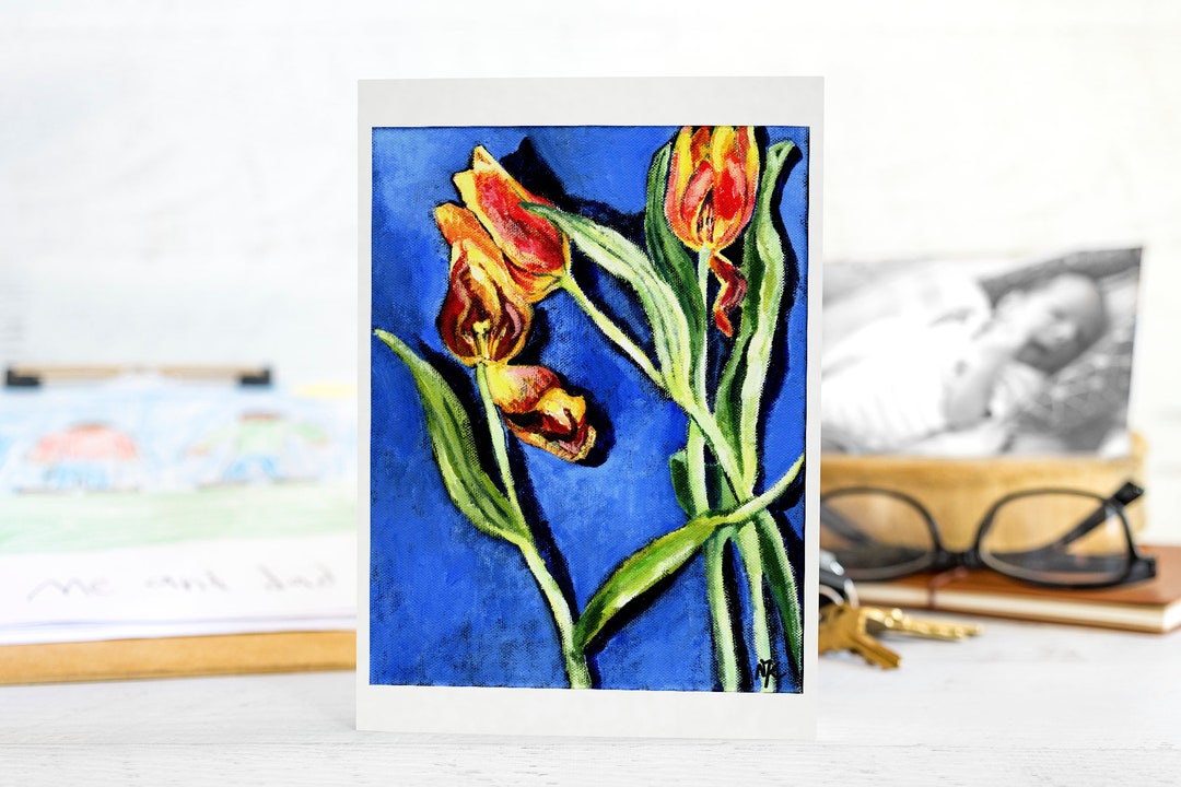Set of Four Greeting Cards Created From Our Original Art Drawings - Etsy