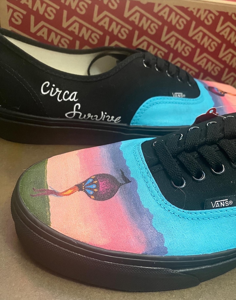 Custom Hand Painted Vans - Etsy